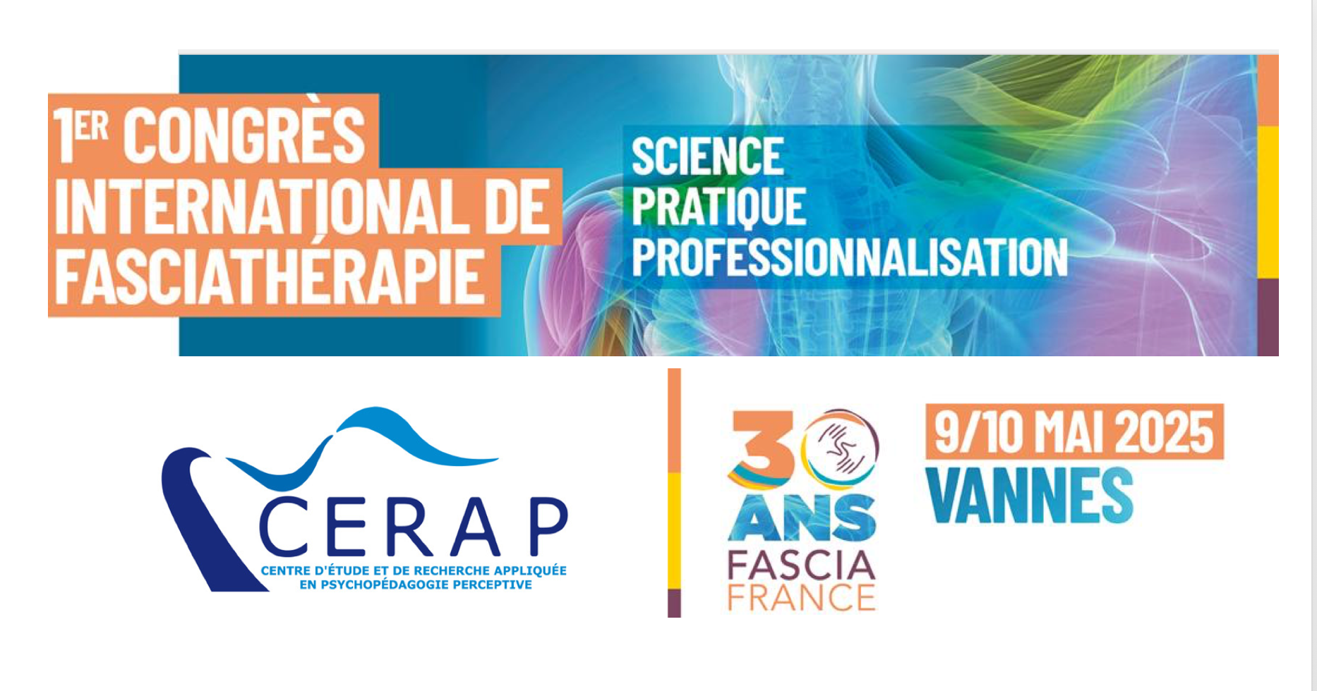 1er Congrès International de Fasciathérapie 2025 | Cerap